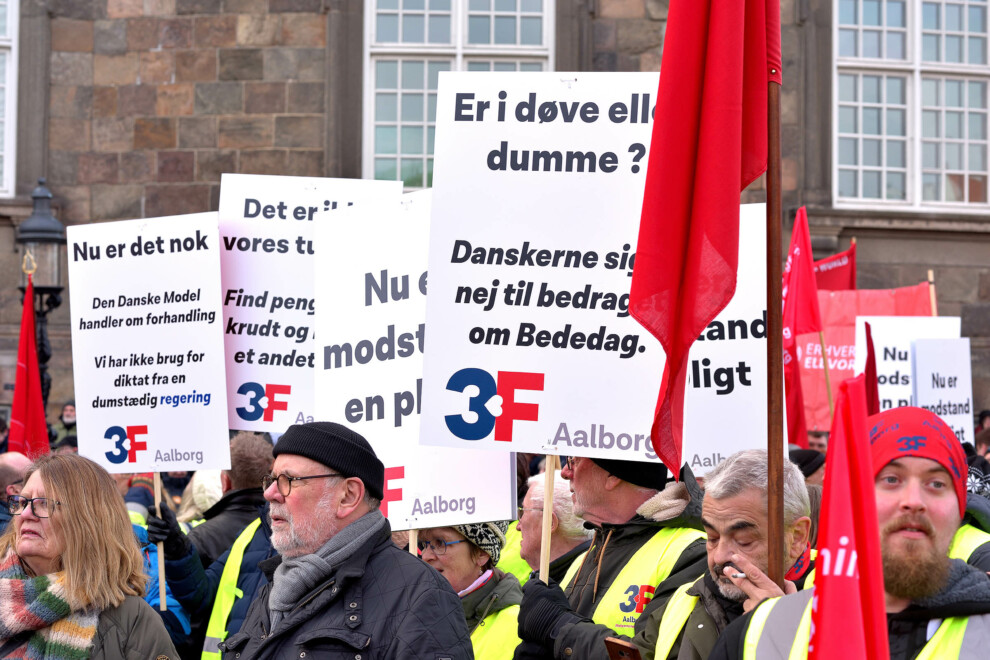 Afskaffelsen af store bededag ryster arbejdsmarkedsmodellen