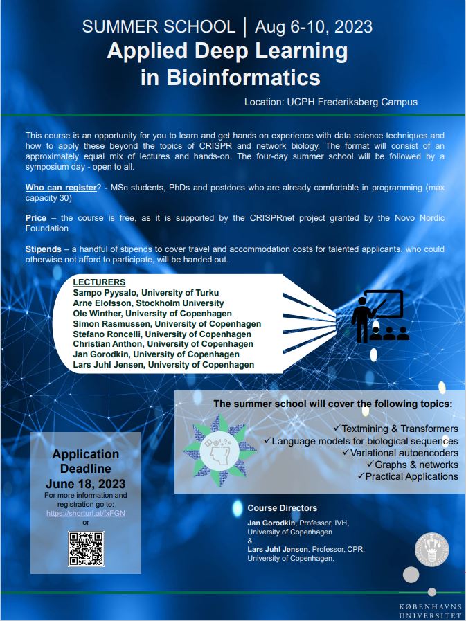 Summer School – Applied deep learning in bioinformatics – Uniavisen